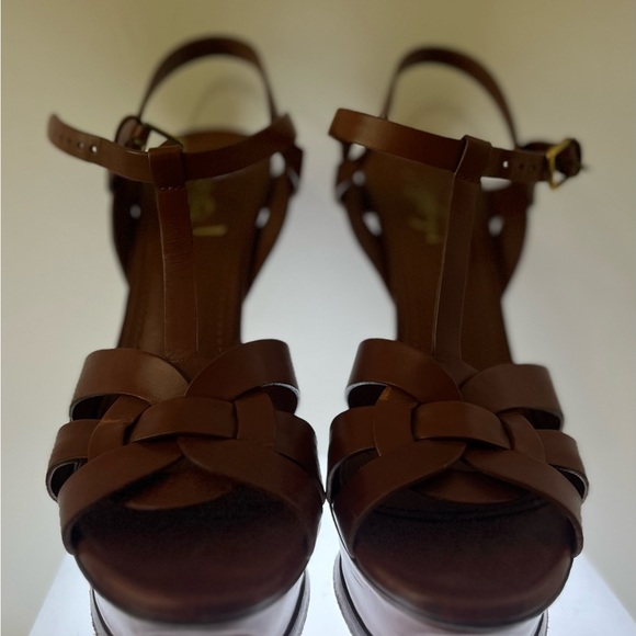 Yves Saint Laurent | Shoes | Tribute 75 Leather Platform Sandal | Poshmark